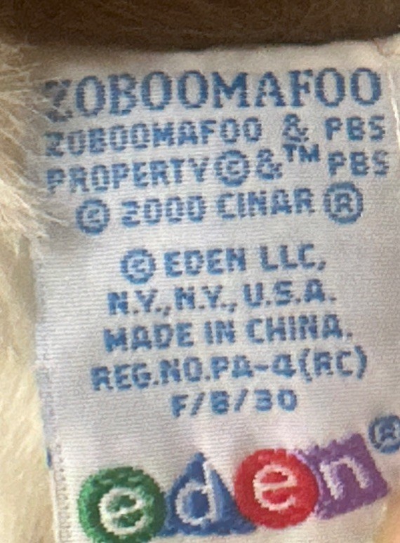 RARE! Vintage 2000 - Eden "ZOBOO" Brown & Cream Lemur Stuffie • PBS ...