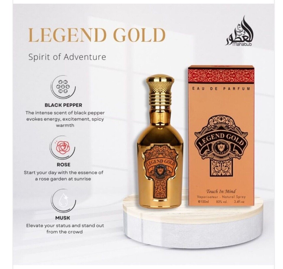 LEGEND GOLD Mens perfume Fragrance Perfume for Men Gift for Him Made in ...