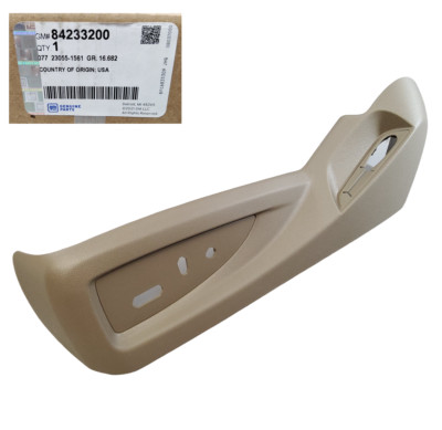 Driver LH Side Dune Tan Power Seat Side Trim Cover14-19 Silverado ...