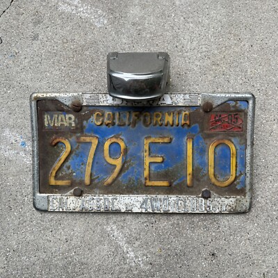 72 73 JEEP JEEPSTER COMMANDO REAR LICENSE PLATE CHROME BRACKET With ...