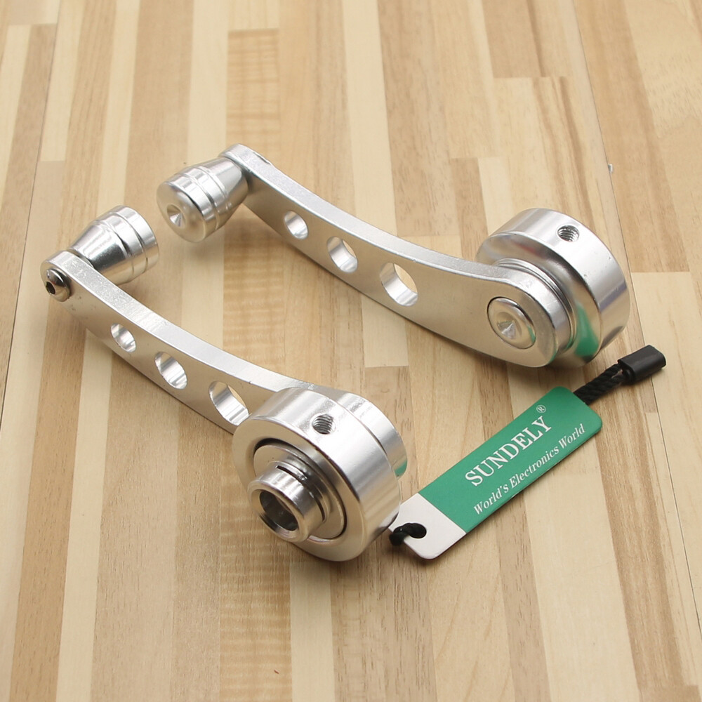 2x Silver Billet Aluminum Car Window Winders/Door Cranks Handles ...