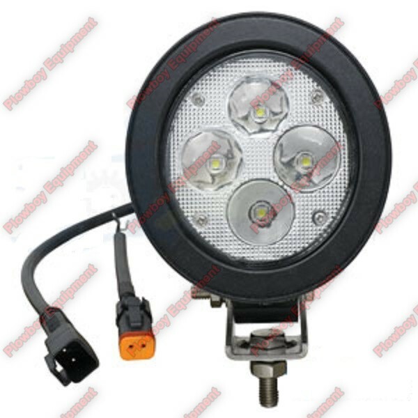 TRAP 3300 Lumen Oval LED Work Lamp for Tractor Combine Industrial Skid ...