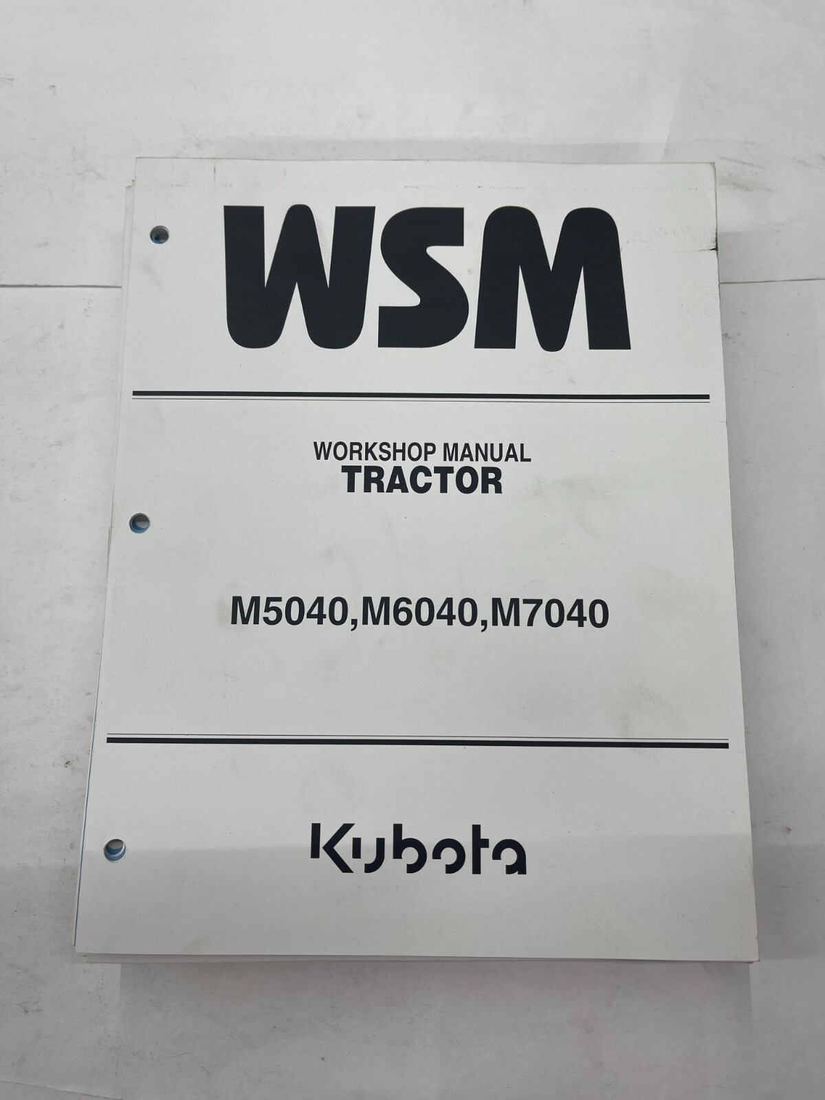 Workshop Manual for Kubota Tractor Models M5040 M6040 M7040 | eBay