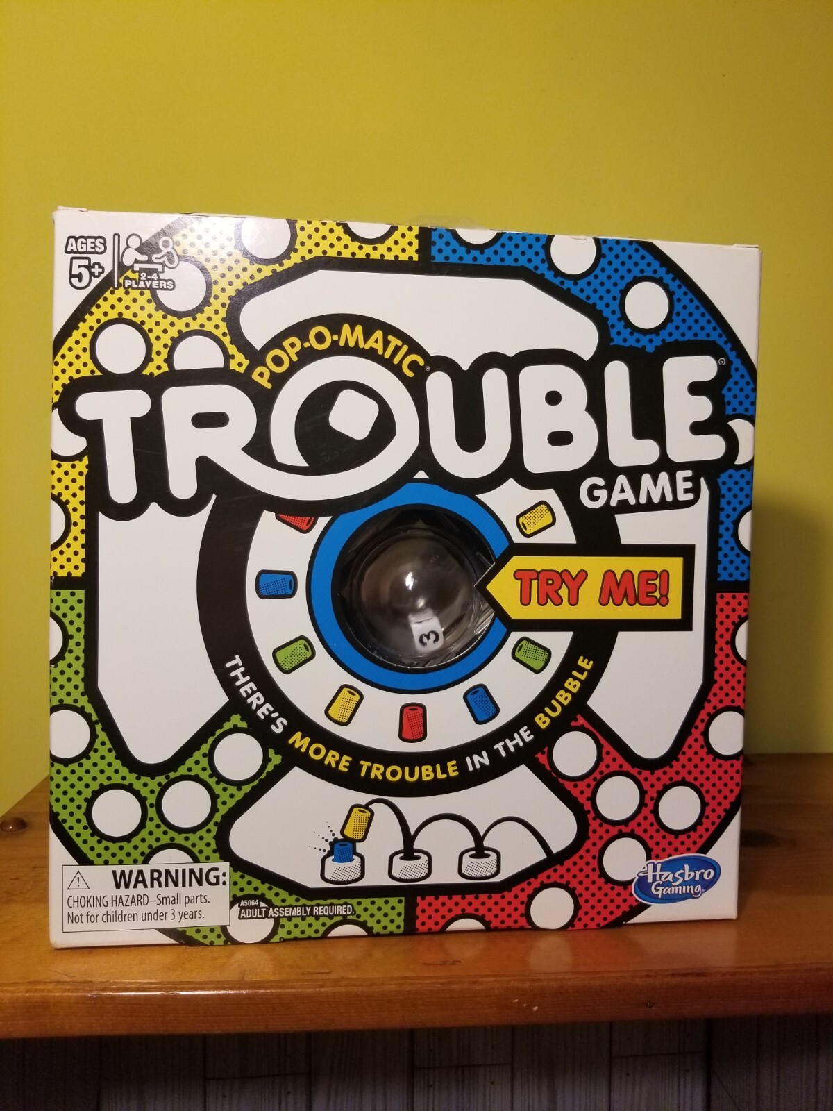 Trouble Game, Pop-O-Matic, Kids & Family Party Board Game with 16 Pegs ...