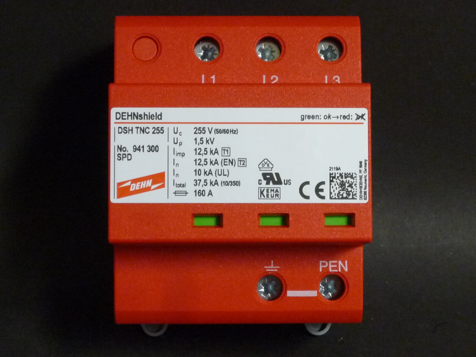 Dehn 941300 DEHNshield Kombiableiter Typ1+2 37,5kA DSH TNC 255 941 300 ...