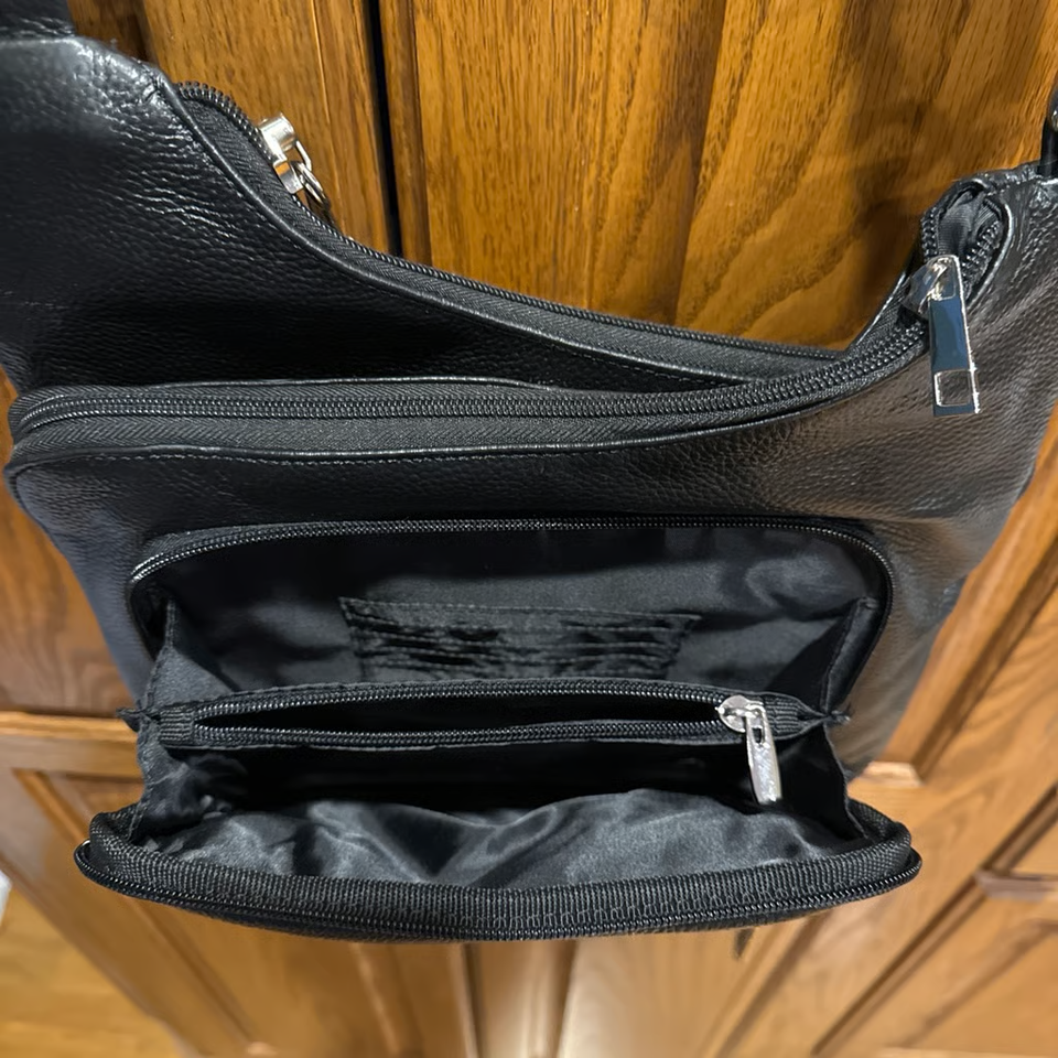 Roma Leather Locking Concealment Purse CCW Concealed Hand Gun Carry | eBay