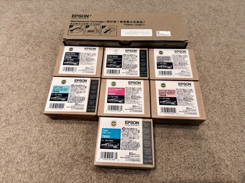 7 Epson Ink Cartridges for SureColor SC-P800 New Original Boxes | eBay
