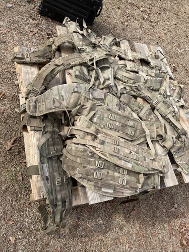 5 MOLLE II Large Rucksack Shoulder Straps OEF OCP & 5 Hip/Waist Belts ...