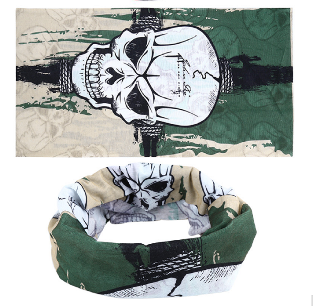 Skull Skeleton Motorcycle Biker Scarf Face Mask Snood Neck Bandana ...