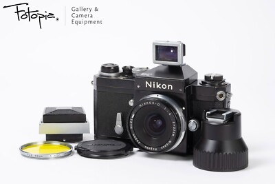 Nikon F - Black Paint with Nikkor-O 21mm F4 F Mount & extra (88-89%new ...