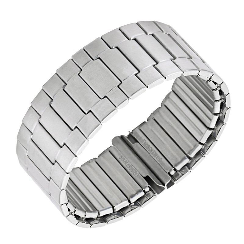 Premium Stainless Steel Elastic Watch Band Stretchable Metal Straps ...