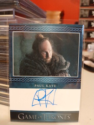 Game Of Thrones Art & Images Paul Kaye Autograph Card as Thoros Of Myr ...