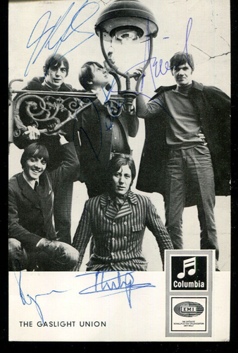 THE GASLIGHT UNION : signed promotion card / signierte Karte : UK Beat ...