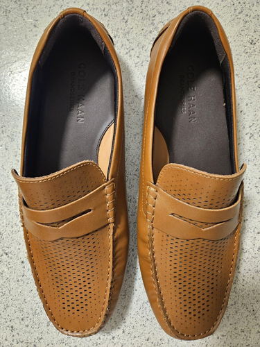 Cole Haan Grand Laser Penny Driver Loafer British Tan/Java Mens Sz 12 ...