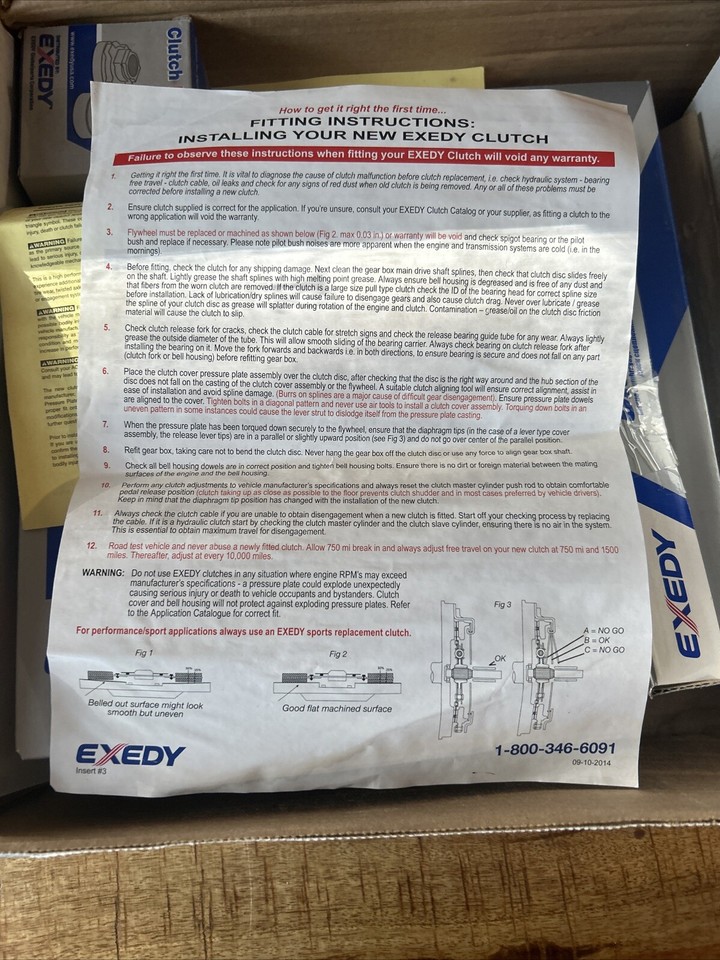 Exedy Clutch Kit - 16074 Brand new in Box | eBay