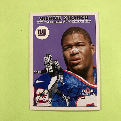 2000 Fleer Tradition #104 Michael Strahan Football Card - - Near Mint ...
