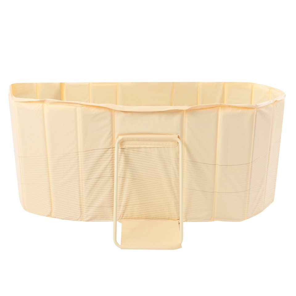 Gold Foldable Bathtub Portable Insulated Bathtub PVC Ice Bath Tub for ...