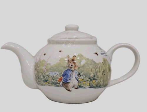 Peter Rabbit Teapot In The Garden Beatrix Potter Zrike Holds 4 Cups NEW ...