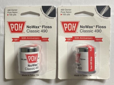 POH Dental Floss Classic 490 No Wax 100 Yds each Pack of 2 | eBay