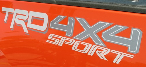 Toyota Tacoma TRD 4X4 SPORT bedside decal GRAY/WHITE 75996-04090-A0 ...