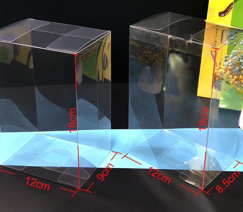 10X Clear PVC Boxes Wedding Party Favour Gift Candy Cake Product ...