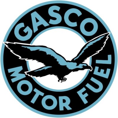 GASCO Gasoline - Motor Fuel - Eagle Logo NEW Sign 40" Round USA STEEL ...