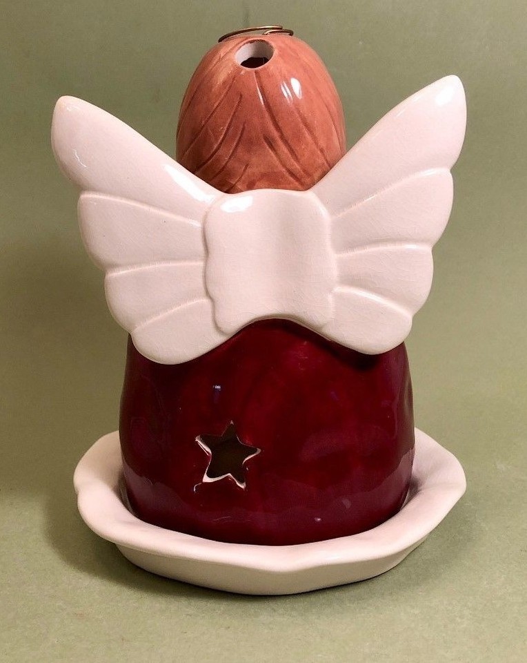 Cheerful Ceramic Angel Tea Light Candle Holder Luminary | eBay