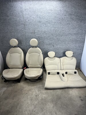 2007-2013 MINI COOPER R56 FRONT REAR LEFT & RIGHT SEAT LEATHER TAN SET ...