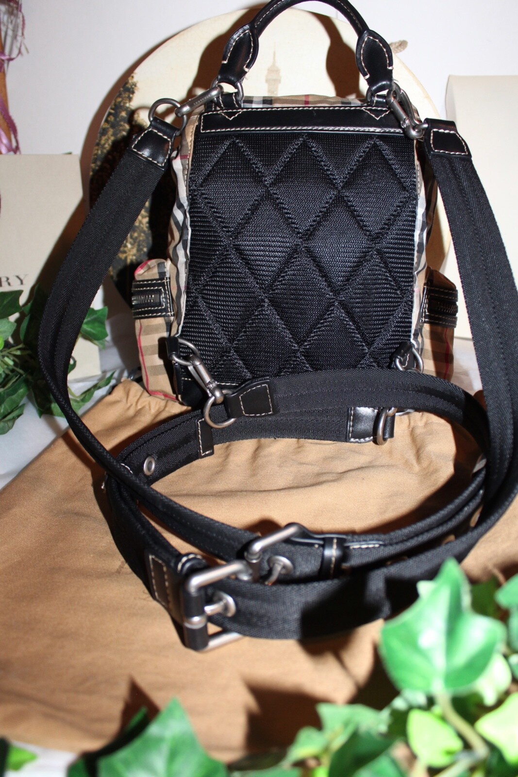 POSH-BURBERRY SIGNATURE NOVA CHECK MINI RUCKSACK BACKPACK! | eBay