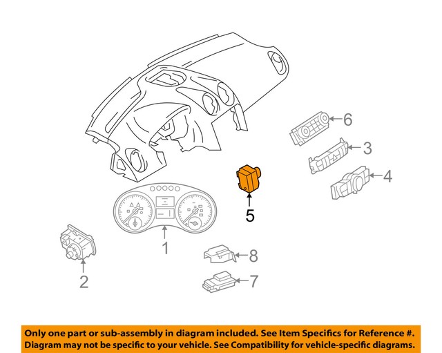 Mercedes-Benz 1649051600 Genuine OEM Factory Original Ignition Switch ...