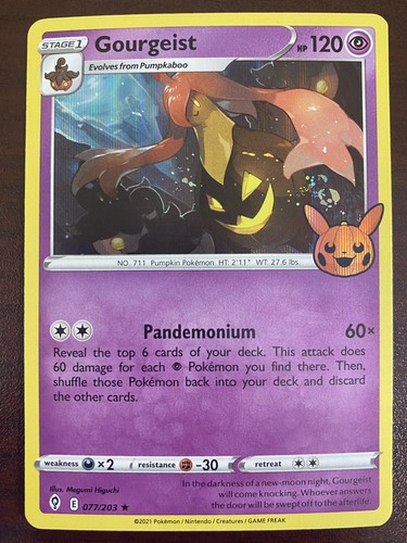 Pokémon TCG Gourgeist Halloween Trick Or Trade Stamped Card 077/198 ...