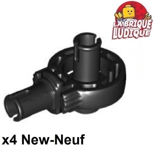 LEGO Technic x4 Rotation Joint Ball Loop Pin Joint Black/Black 47455 ...