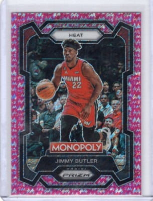 2023-24 Panini Prizm Monopoly Jimmy Butler Pink Money Shimmer SSP /5 ...