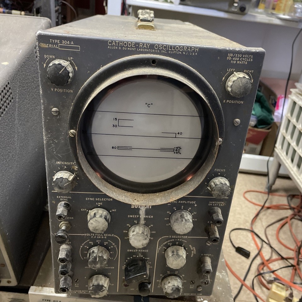 DUMONT Cathode Ray Oscillograph Type 304-WORKING Submariner Estate | eBay