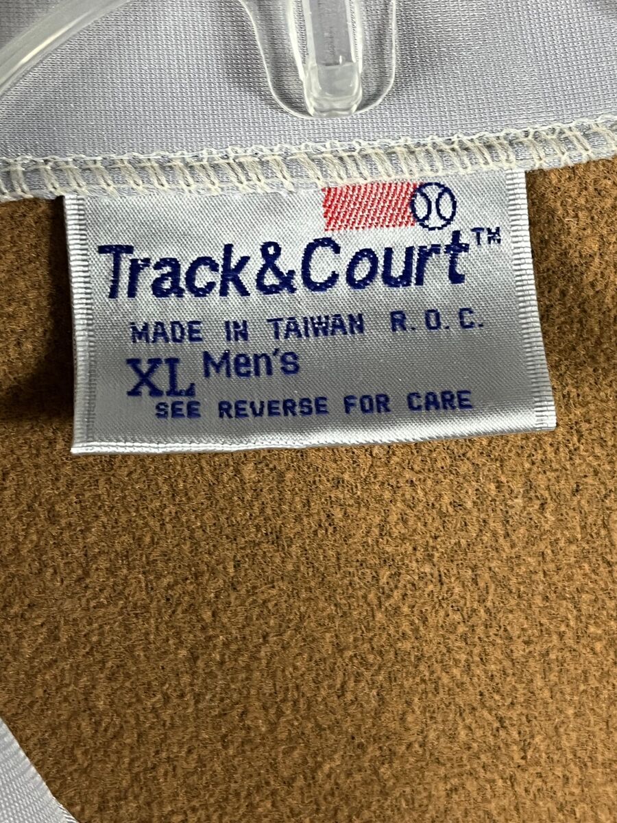 GORGEOUS Vintage 80s Men's TRACK AND COURT Gray Zip Up Track GORGEOUS Vintage 80s Men's TRACK AND COURT Gray Zip Up Track