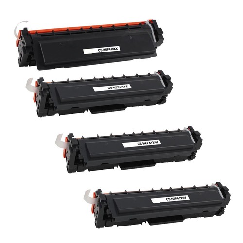 Compatible NON-OEM 410X CMYK Pack CF410X CF411X CF413X CF412X For HP ...