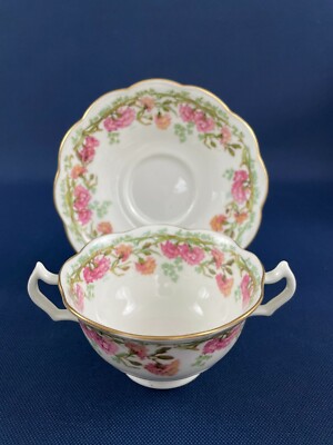 Crescent China 17887 bone china cream soup bowl & underplate 1924 ...