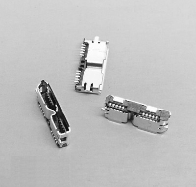 10Pcs HI-Speed Micro USB 3.0 Female 10P SMD SMT Socket PCB Soldering ...