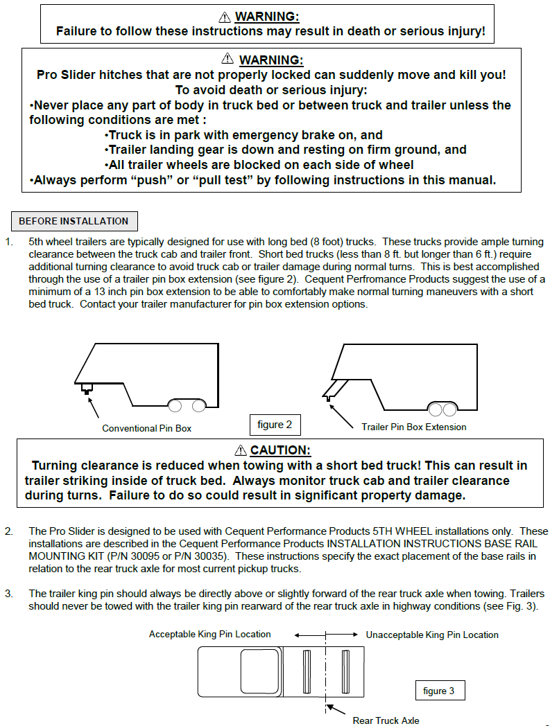 Reese Fifth Wheel Trailer Hitch Slider Unit Fits Standard Rails | eBay