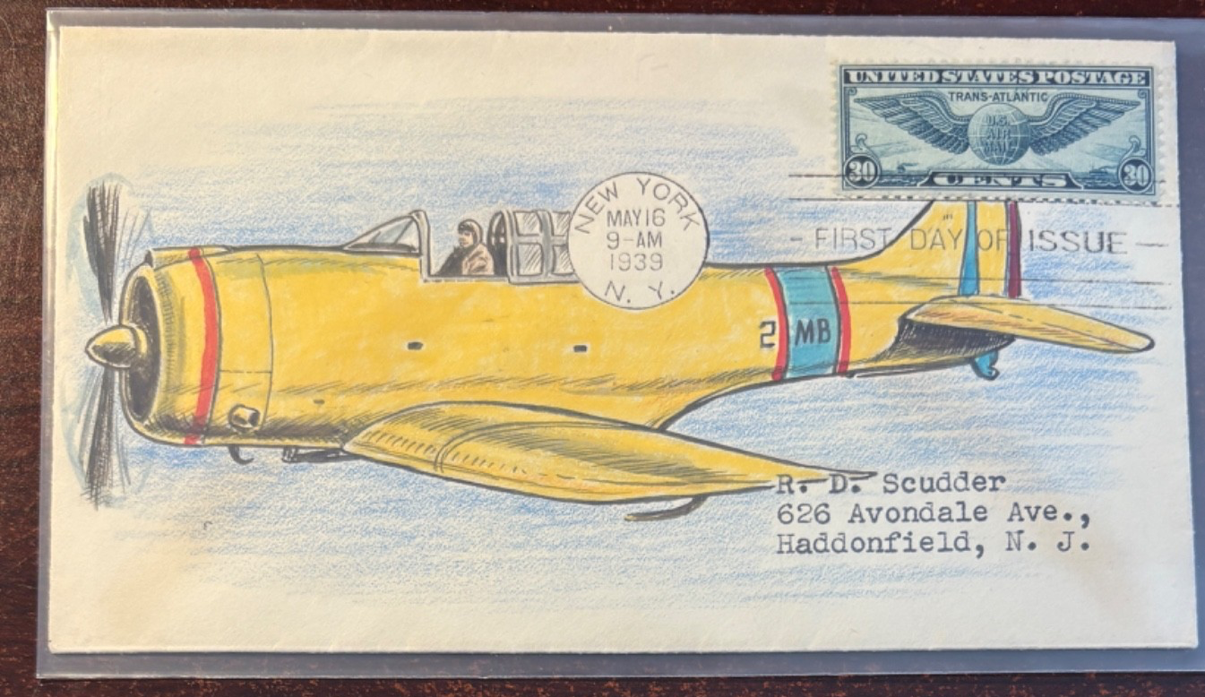 #C24 Winged Globe FDC with beautiful artwork by John B. Anderson | eBay
