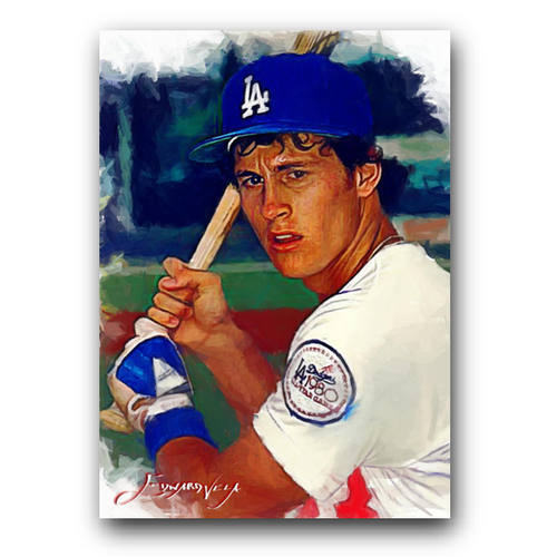 Steve Sax Art Card Limited 41/50 Edward Vela Signed (Los Angeles ...