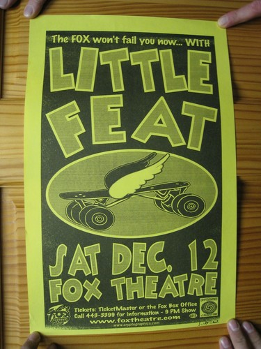 Little Feat Poster December 12th Fox Theater Signed | eBay