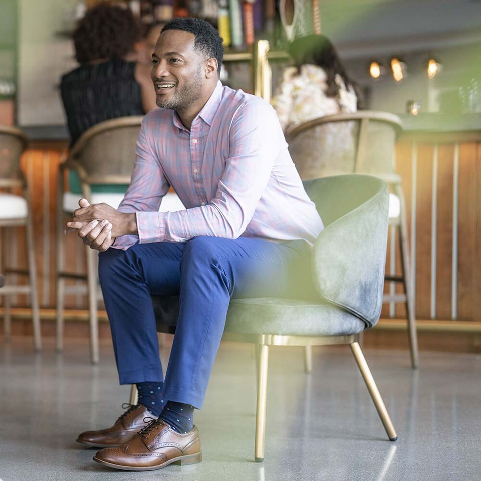 Florsheim Rucci Wingtip Oxford Men’s Cognac Dress Shoes | eBay