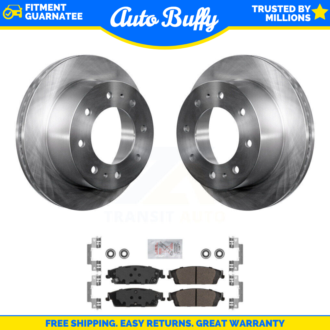 Rear Disc Brake Rotors And Integrally Molded Pads Kit For Chevrolet ...