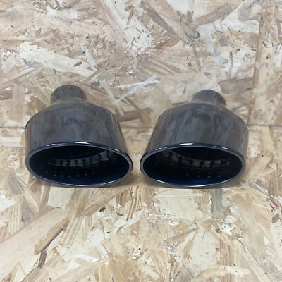 Black RS Style Exhaust Tailpipe (Pair) | eBay UK