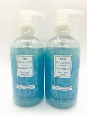 Lot of 2 ~ Perlier Elariia Bucaneve Snowdrop Liquid Soap, 8.4 oz Sealed ...