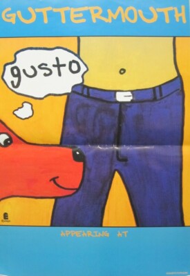 Guttermouth 2002 Gusto Epitaph Records promo poster Excellent New Old ...