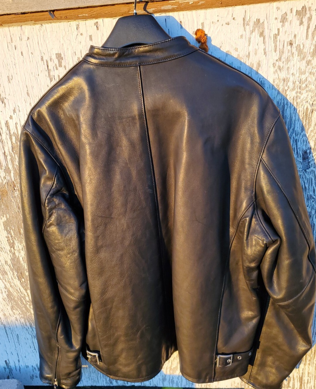 Schott NYC Cowhide Leather CUSTOM MADE Rare Racer Jacket MADE IN USA ...