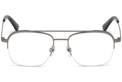 Diesel DL5306-F Gunmetal Semi Rimless Aviator Metal Eyeglasses Frame 54 ...
