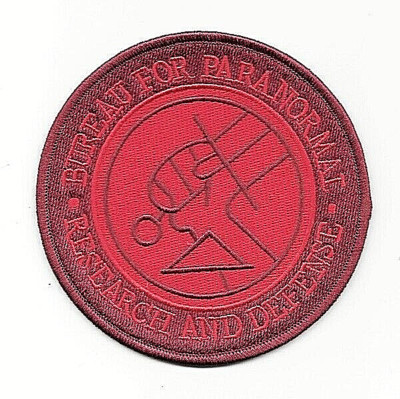 Hellboy Bureau for Paranormal -Research and Defence Large Embroidered ...